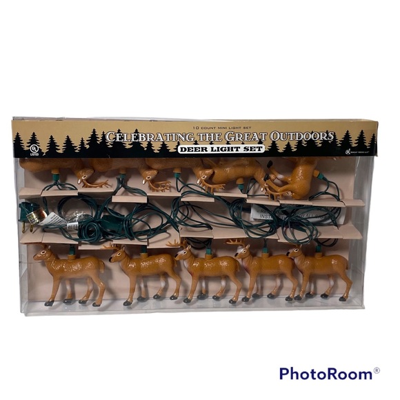 Holiday | New Celebrating The Great Outdoors Deer String Lights Set 1 ...